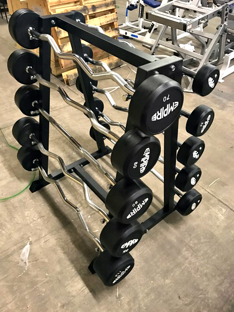 Buy BRAND NEW Empire Rubber Fixed EZ Curl Bar Set 20-110 lbs. in 10's w ...