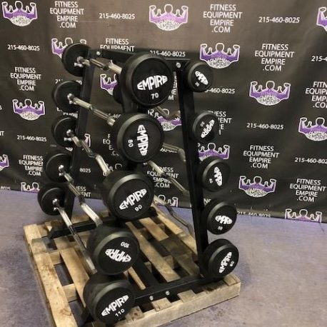 Buy BRAND NEW Empire Rubber Fixed EZ Curl Bar Set 20-110 lbs. in 10's w ...