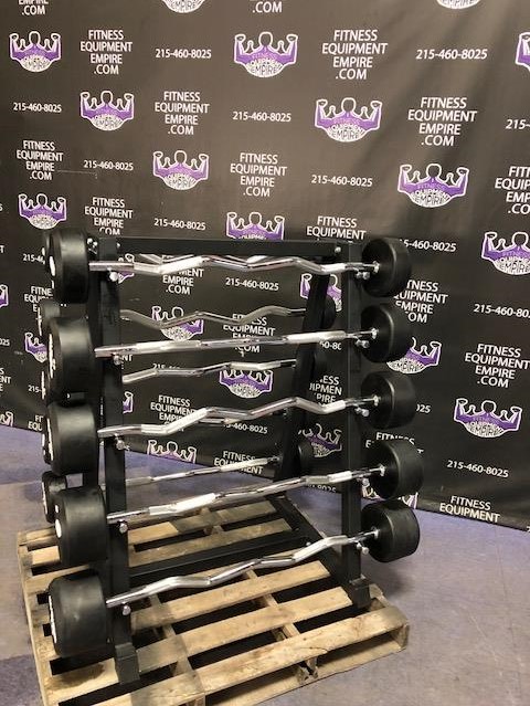 Buy BRAND NEW Empire Rubber Fixed EZ Curl Bar Set 20-110 lbs. in 10's w ...