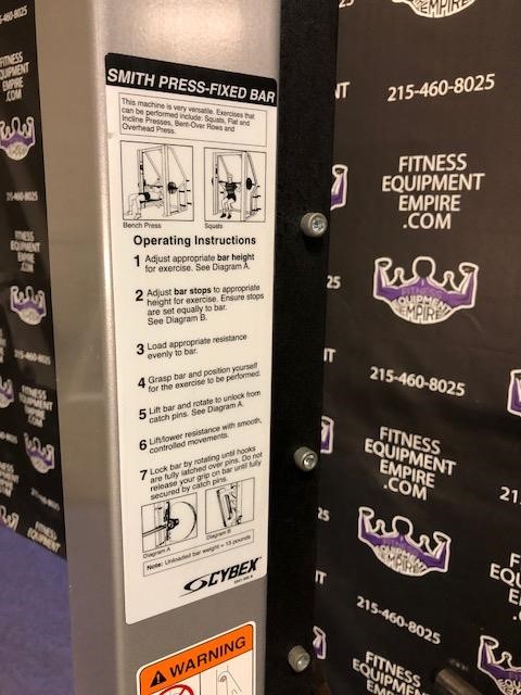 Buy Cybex Platinum Linear Counter Balanced Smith Machine Online ...