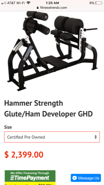 Buy Hammer Strength GHD GHR Glute Ham Raise/Developer Online | Fitness ...
