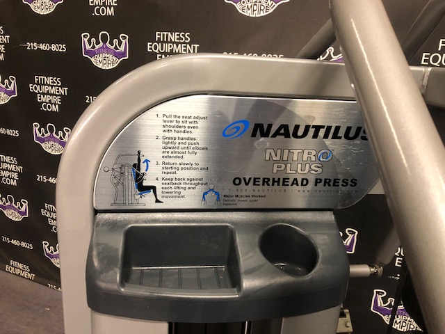 Buy Nautilus Nitro Plus Overhead Press Online | Fitness Equipment Empire