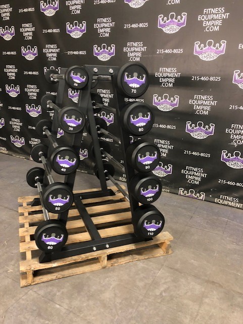 Buy BRAND NEW Empire Rubber Covered Fixed Straight Bar Set 20-110 lbs ...