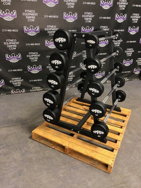 Buy BRAND NEW Empire Rubber Covered Fixed Straight Bar Set 20-110 lbs ...