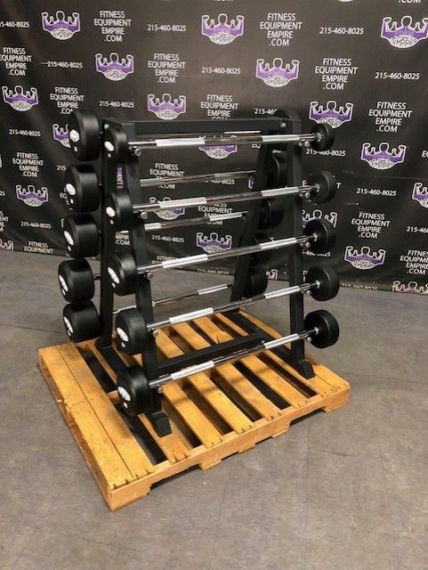 Buy BRAND NEW Empire Rubber Covered Fixed Straight Bar Set 20-110 lbs ...