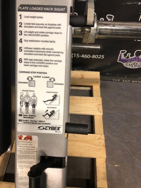Buy Cybex Platinum 45 Degree Plate Loaded Linear Hack Squat Online ...