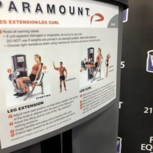 Buy Paramount FS-50 Leg Extension & Leg Curl Combo Machine - Clean ...
