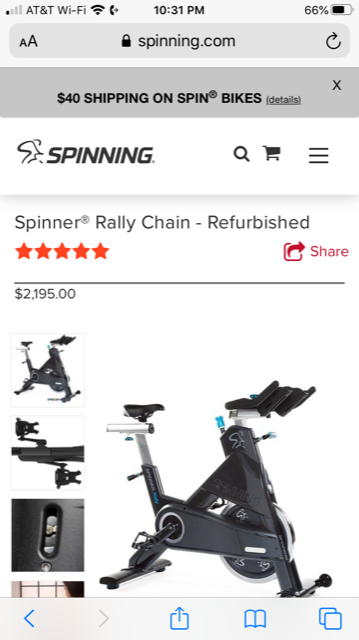 Buy Precor Rally Spin Bikes w/Consoles - Clean Online | Fitness ...