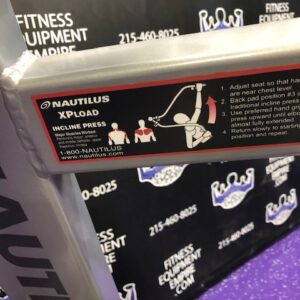 Buy Nautilus XPLOAD Plate Loaded ISO Lateral Incline Chest Press Online ...