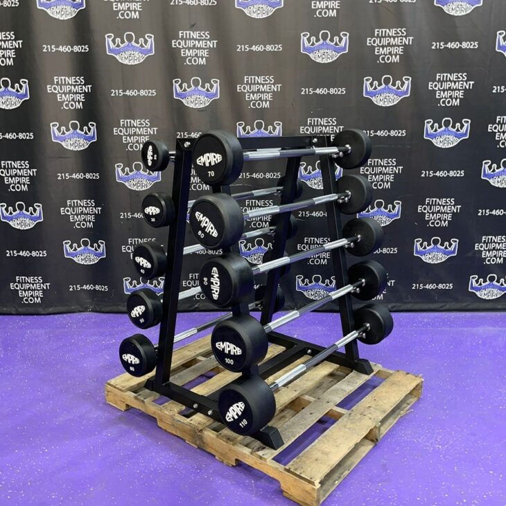 Buy BRAND NEW Empire Rubber Covered Fixed Straight Bar Set 20-110 lbs ...