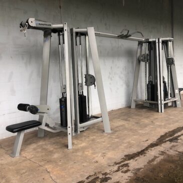 Buy Nautilus Dual Adjustable Pulley Cable Crossover 5 Stack Jungle Gym ...