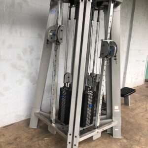 Buy Nautilus Dual Adjustable Pulley Cable Crossover 5 Stack Jungle Gym ...