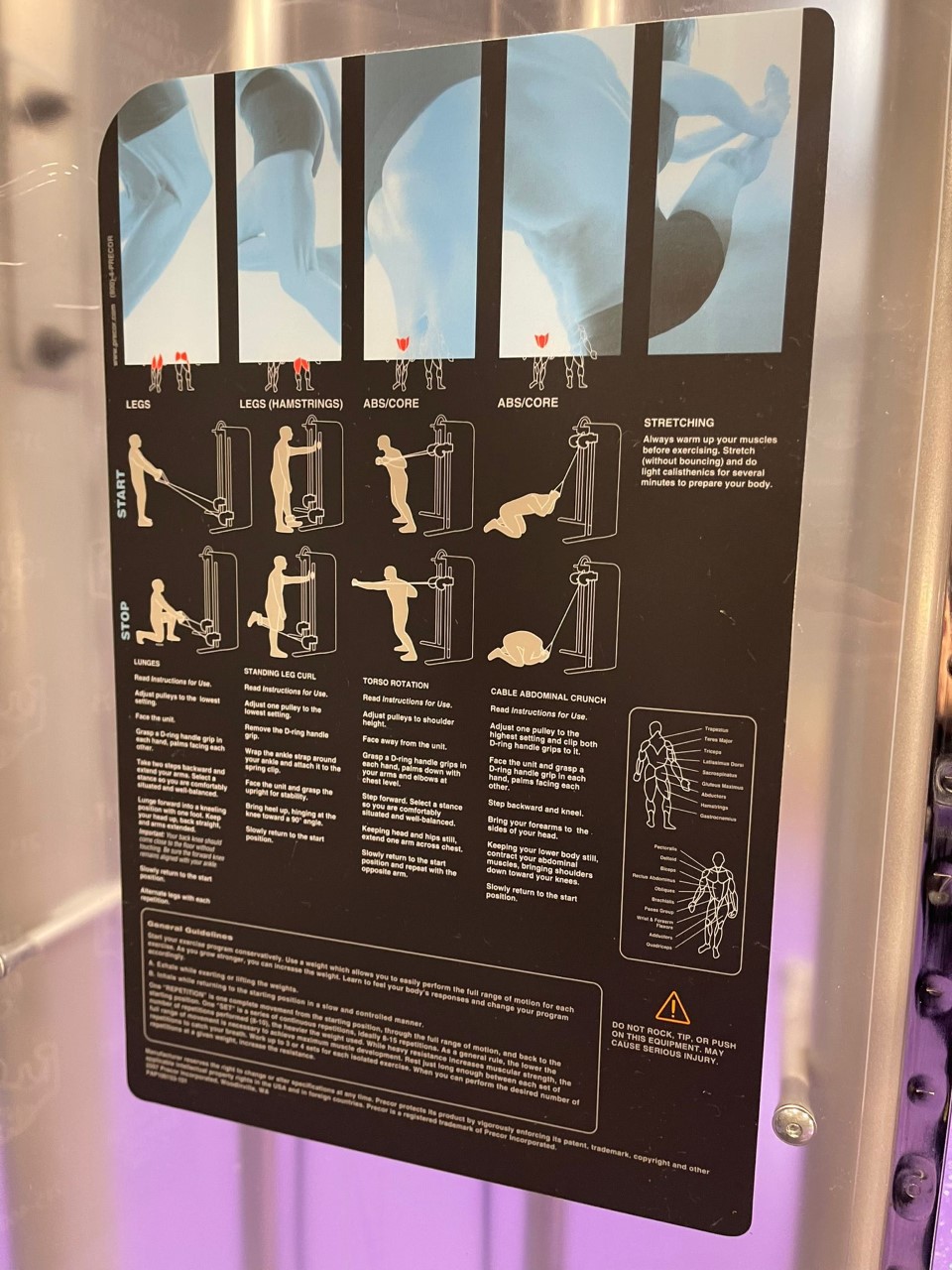 Buy Precor FTS Glide Dual Adjustable Pulley DAP Functional Trainer 200 ...