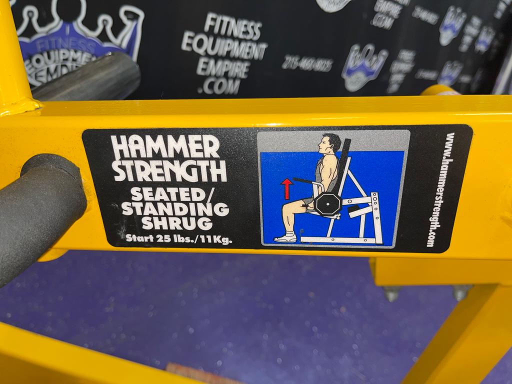 Buy Hammer Strength Plate Loaded Seated Standing Shrug & Row Combo ...