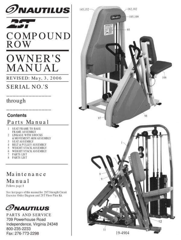 Buy Nautilus OG 2ST Compound Row - Refurbished - Rare Online | Fitness ...