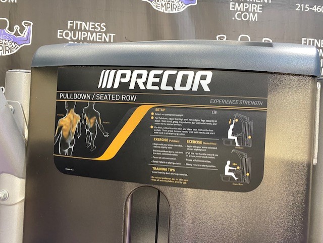 Buy Precor Lat Pulldown & Low Row Combo Machine 220 lb. Stack - Current ...