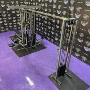 Buy KING Fitness 5 Stack Jungle Gym Adjustable Cable Crossover w/2x Lat ...