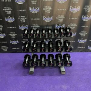 Buy TAG URETHANE 5-50 lb. Dumbbell Set w/Precor Rack - CLEAN Online ...