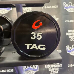 Buy TAG URETHANE 5-50 lb. Dumbbell Set w/Precor Rack - CLEAN Online ...
