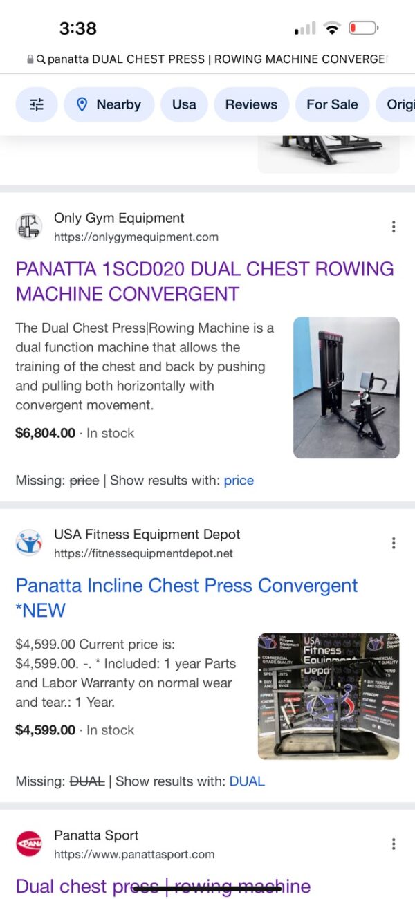 Buy Panetta Row & Chest Press Combo Machine - New Online | Fitness ...